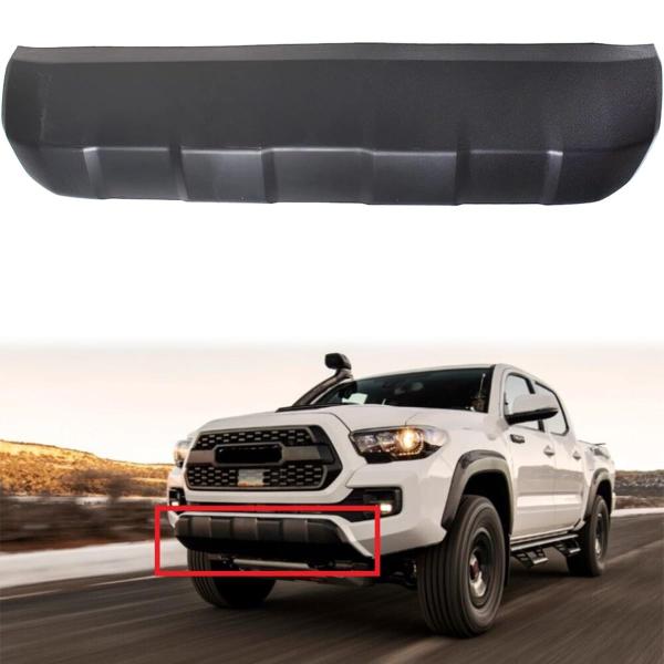 商品名: KARPAL フロントバンパーバランス ロワースキッドプレートパネル ブラック 2016 2017 2018 2019 2020 2021 2022 トヨタ タコマ 交換用 TO1095205 5391104210用 KARPAL...