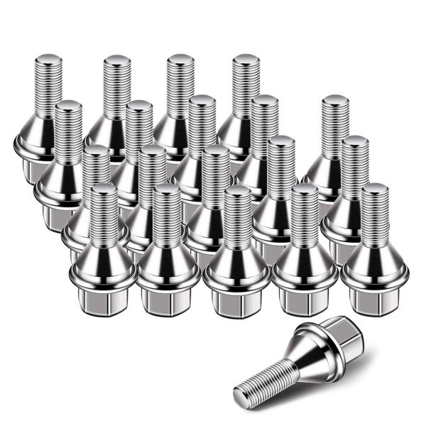 商品名: ホイールラグボルト M12-1.25 アップグレード 19mm 六角形 25mm ねじ長 611-005 2014-2022 Jeep Cherokee 2018-2022 コンパス 2015-2022 Renegade 2015...