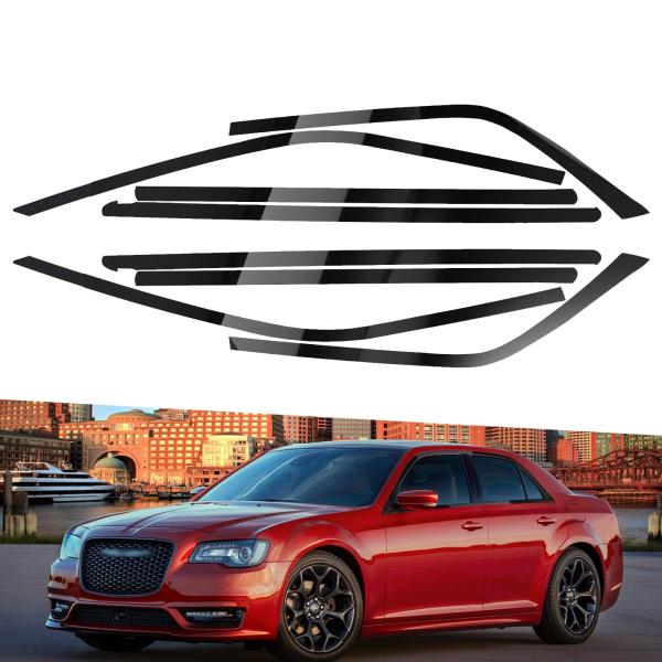 商品名:  x xotic tech Chrome Delete Blackout Vinyl Overlay Side Window Trim Door Cover Decal Sticker Compatible with Chrysl...