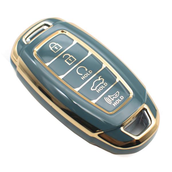 商品名:  FEYOUN Key Fob Cover Compatible with Hyundai Palisade Elantra Elantra N Smart 5 Buttons TPU Remote Keyless Key Fob...