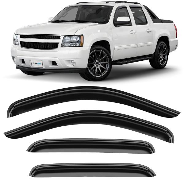 商品名: CLIM ART Incredibly Durable Rain Guards Compatible with Chevrolet (Chevy) Avalanche 2007-2013, Original Tape-on Win...