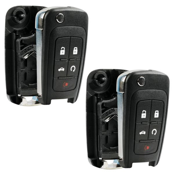 商品名:  Replacement for 2010-2019 Buick Chevrolet GMC 5-Button Flip Blade Key Remote Shell Case OHT01060512 (Set of 2)ブランド...