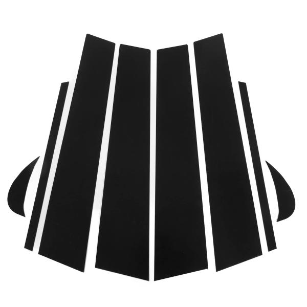 商品名: Fydun カーサイドドアウィンドウモールディングトリム、8個 ピラーポストトリムキット 4Dスタイル グロスブラックサイドウィンドウピラーポストデカール装飾ステッカー カムリ2018-2021用 Door Window Pill...