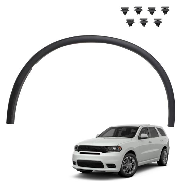 商品名: ANTUKO ブラック 車 ホイール アイブロウ ホイール フェンダー フレア モールディング トリム フロント 運転席側 交換用 2011-2019 デュランゴ 57010620AD CH129112 Black Car Whe...