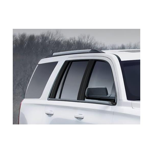 商品名:  Rvinyl Pillar Post Pre Cut Window Trim Kits in Gloss Black Compatible with Chevrolet Tahoe 2015-2020 - Adhesive Ba...