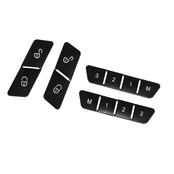 商品名:  ACROPIX Front Rear Left Right Door Lock Unlock Adjustable Seat Button Cover Driver Passenger Trim Panel Sticker Fi...