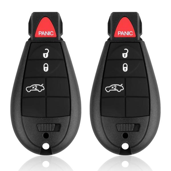商品名:  Key Fob Compatible for 2008 2009 2010 2011 2012 Chrysler 300/Dodge Challenger/Charger/Saver Remotes 4 Button Remot...