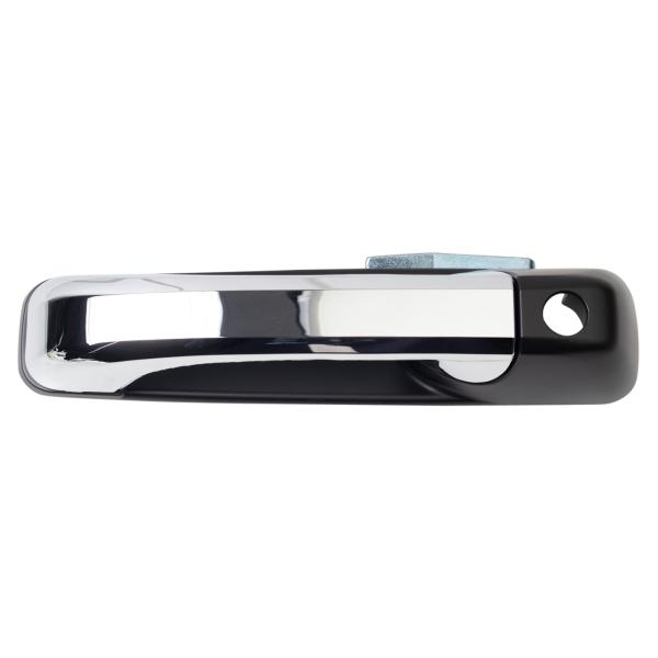商品名: TRQ フロントクローム&amp;ブラック 外装ドアハンドル 運転席側左 ラム用 TRQ Front Left Exterior Door Handle Chrome &amp; Black Drivers Side Compat...