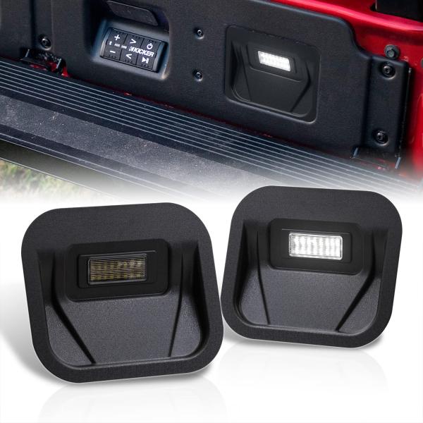 商品名:  AJP Distributors White SMD LED Truck Bed MultiPro Tailgate Step Lights Rear Lamps Pair + Wiring Harness Kit Compat...