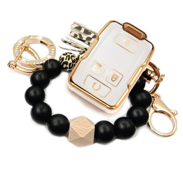 商品名:  RFSRZ Car Key Fob TPU Gold White Cover Fits for GMC Sierra Chevrolet Silverado 1500 2500 3500 2014 2015 2016 2017 ...