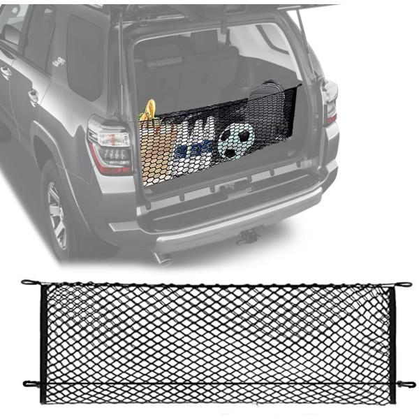 商品名: 2022 GMC アカディアと互換性のあるカーゴネット。 Envelope Style Automotive Elastic Trunk Mesh Cargo Net Compatible with 2017 2018 2019 ...