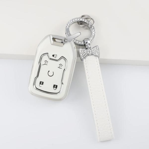 商品名:  1797 6 Button Key Fob Cover fit for Chevy Chevrolet Tahoe Suburban Car Key Case fits for GMC Yukon Accessories Bli...