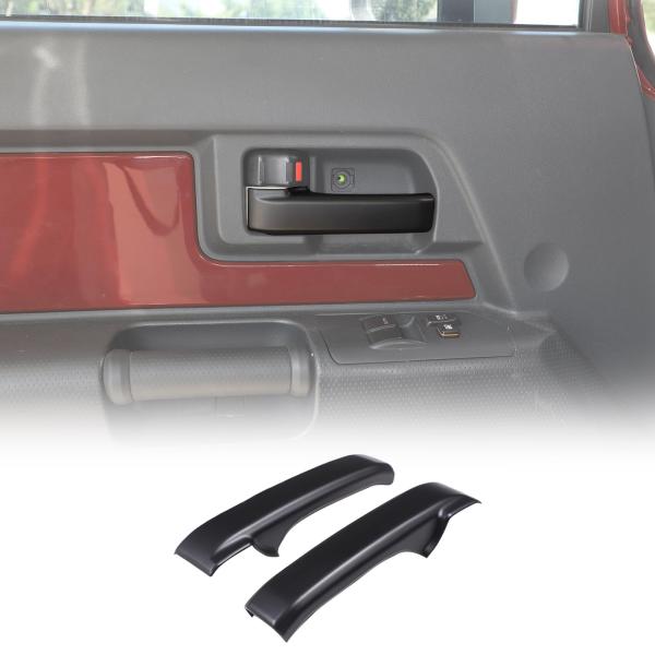 商品名: Fgtagtal トヨタ FJ クルーザー 2007-2021 車用インナードアハンドルカバー、インテリアドアハンドルプロテクタートリムカバー、2個(マットブラック) Fgtagtal Compatible with Toyota...