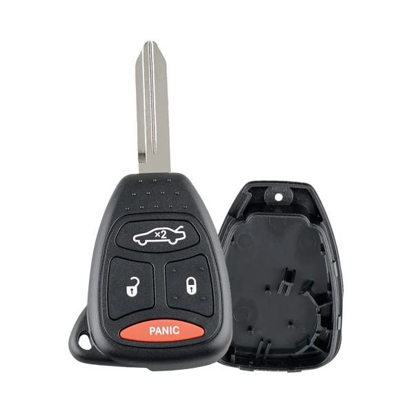 商品名: TOP-VIGOR 4ボタン ノーカット キーフォブシェルケース リモートコントロールキーケース シェル交換用 KOBDT04A クライスラー用 ダッジ用 ジープ用 TOP-VIGOR Keyless Entry Remote C...