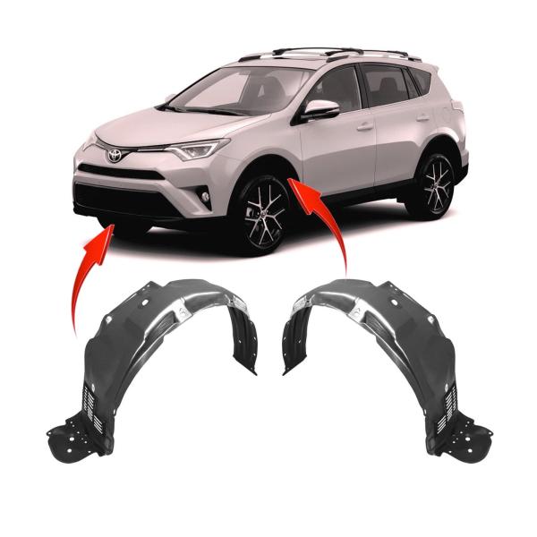 商品名:  FitParts Compatible With Front Left &amp; Right Driver &amp; Passenger Set Pair Fender Liner Toyota RAV4 2013-2018...