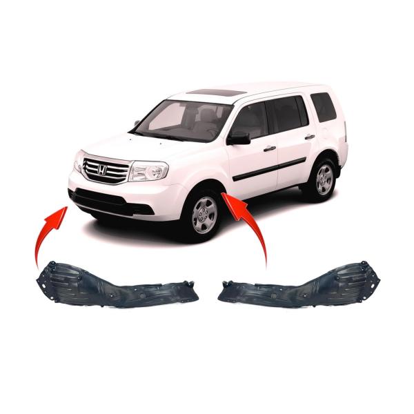 商品名:  FitParts Compatible With Front Left &amp; Right Driver &amp; Passenger Set Pair Fender Liner Honda Pilot 2012-2015...