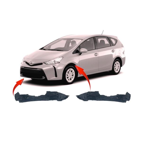 商品名:  FitParts Compatible With Front Left &amp; Right Driver &amp; Passenger Set Pair Fender Liner Toyota Prius 2016-201...