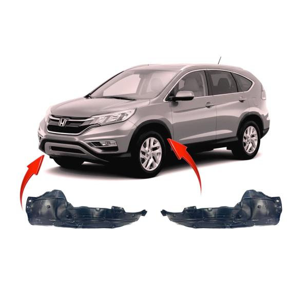 商品名:  FitParts Compatible With Front Left &amp; Right Driver &amp; Passenger Set Pair Fender Liner Honda CR-V 2012-2016....