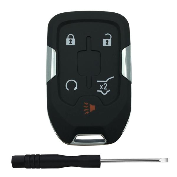 商品名: 交換用キーレスエントリーリモートキーフォブシェルケース GMC Acadia Terrain Yukon Chevy Suburban Tahoe カーキーフォブカバー (5ボタンB) Replacement Keyless En...