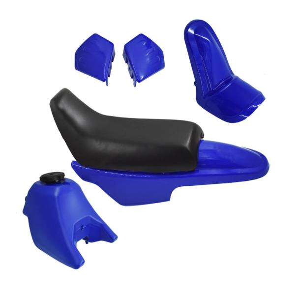 商品名: LABLT オートバイコンプリートフェアリングプラスチックキット シートフロントフェンダー リアフェンダー ガスタンクボディアセンブリ 交換用 ヤマハ PW50 PY50 PW 50 PY 50 全年式用 ブルー LABLT Mo...