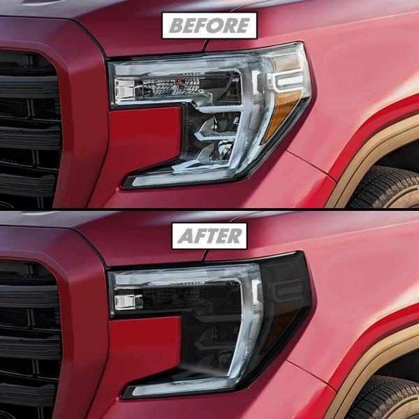 商品名:  SlickMod PreCut Vinyl Smoke Tint for 2019-2021 GMC Sierra 1500 Headlight (20% Dark Smoke, 1. Headlight)ブランド: Slick...