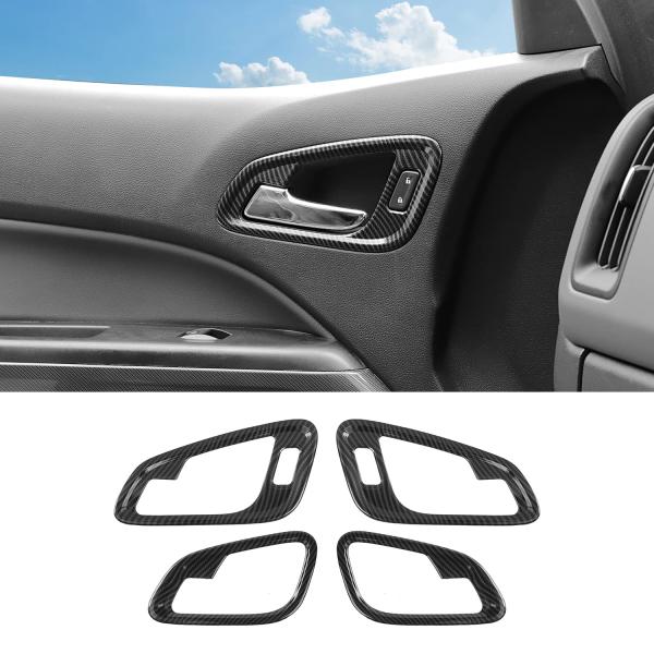 商品名:  RT-TCZ Carbon Fiber Inner Door Handle Bowl Trim Cover Inner Grab Handle Trim Cover Decoration Interior Accessories...