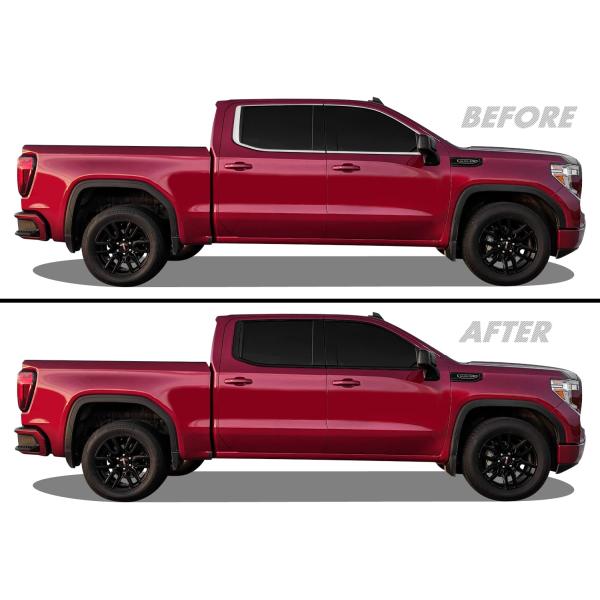 商品名: SlickMod クローム削除ブラックアウトビニールオーバーレイ 2019-2023 GMC Sierra 1500 ウィンドウトリム用 (グロスブラック、1.ウィンドウトリム) SlickMod Chrome Delete Bl...