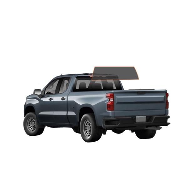 商品名: MotoShield Pro プレミアム プロフェッショナル 2ミル カーボンウィンドウティントフィルム 2014-2018 シボレー シルバラード 1500 ダブルキャブ用 - (リアフロントガラス5%) DIY-MotoShi...