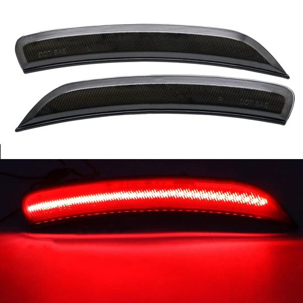 商品名:  TOTMOX LED Side Marker Lights, Rear Fender Turn Signal Reflector, Compatible with Chrysler 200, 2015-2017, Smoke L...