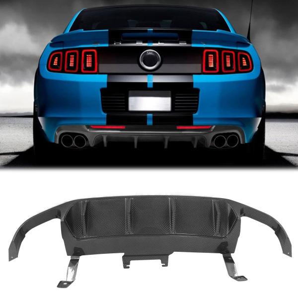 商品名:  FREEMOTOR802 Compatible with 2013-2014 Ford Mustang Shelby GT500 Rear Diffuser Lip, GT500 Style Carbon Fiber Print...