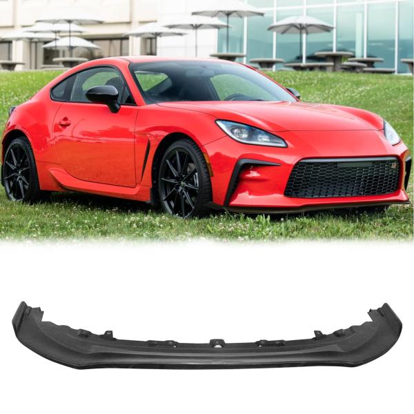 商品名:  FREEMOTOR802 Compatible with 2022-2023 Toyota GR86 Coupe 2-Door Front Bumper Lip, GR Style Unpainted Black PU Air ...