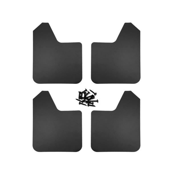 商品名: Moioee ユニバーサル車用マッドフラップ 車両用マッドガード スプラッシュガード フロントとリアセット 柔軟で曲がるマッドフラップ ダーティフェンダー 自動車アクセサリー ピックアップSUVバンに対応 (ブラック) Moioe...