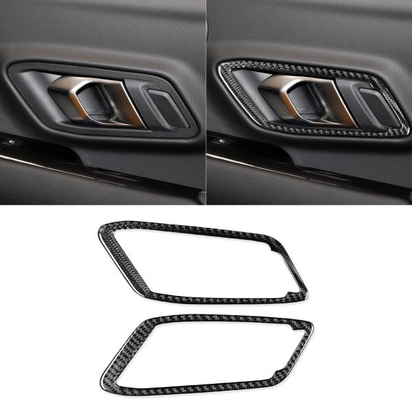 商品名:  NVCNX Real Carbon Fiber Compatible with Toyota Supra GR A90 A91 MK5 2019 2020 2021 2022 2023 Car Inner Side Door P...