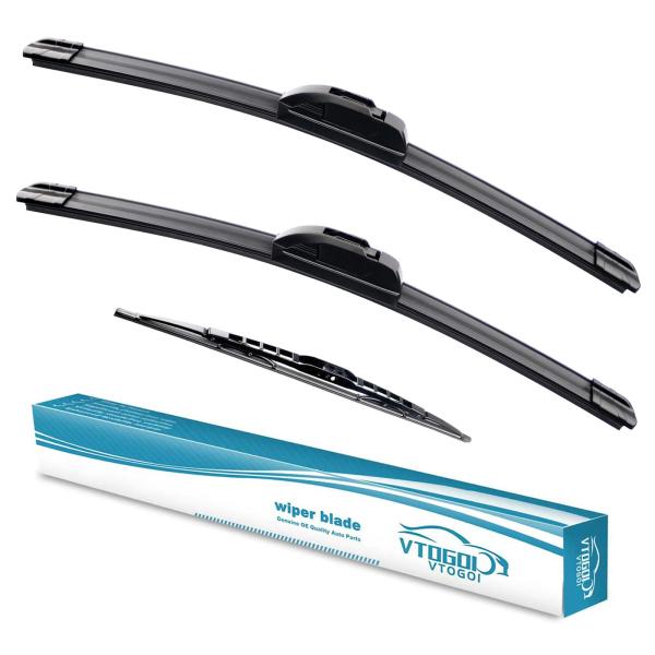 商品名: VTOGOI Wiper Blades With Rear Wiper Blades Set For Chrysler Town &amp; Country 2008-2016,Automotive Replacement Win...