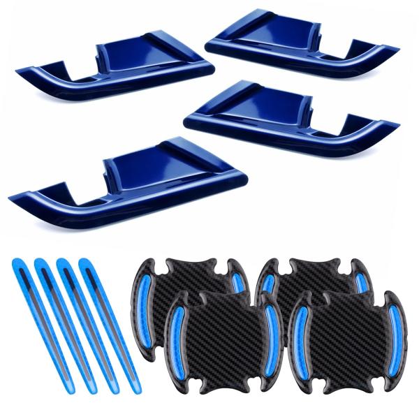 商品名:  x xotic tech Set Blue Inner + Exterior Blue Door Handle Cover Trim Panel Frame Sticker Compatible with Toyota Camr...