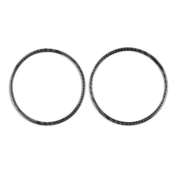 商品名: NVCNX リアルプレミアムカーボンファイバードアパネル オーディオスピーカーリングカバー 車内トリムアクセサリー シボレーカマロ 2010 2011 2012 2013 2014 2015 2個 ブラック NVCNX Real ...