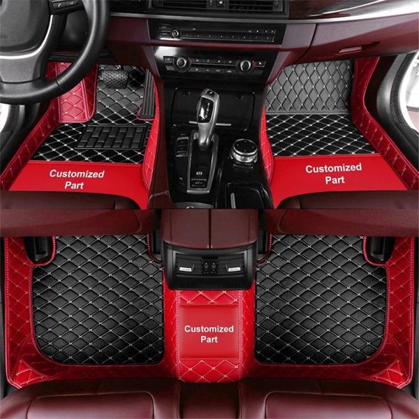 商品名:  VOZAR Car Floor Mat Custom Made for 96% of Car Models Full Coverage Interior Protection Waterproof Non-Slip Leathe...