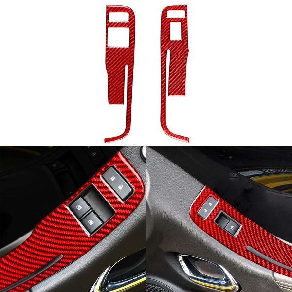 商品名: NVCNX リアルプレミアムカーボンファイバー。シボレーカマロ2012 2013 2014 2015 1SS 2SS 1LT 2LT 1LS 2LS ZL1 SS LS LT クーペウィンドウスイッチパネルカバー インテリアトリム...