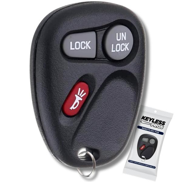商品名: KeylessPros 3ボタン交換用キーレスエントリーリモートキーフォブ シボレーサバーバン タホ シルバラード キャデラックエスカレード GMC ユーコン シエラ ソノマ 15042968 KOBLEAR1XT Keyless...
