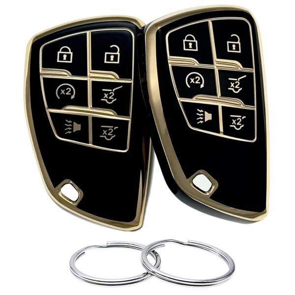 商品名:  REPROTECTING TPU Key Fob Cover Compatible with Chevy Chevrolet Suburban Tahoe Colorado GMC Yukon XL Canyon Buick E...