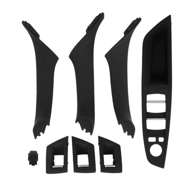 商品名: labwork インサイドインサイドドアパネル プルトリムスイッチカバーセット ブラックキット 交換用 5シリーズ 520 523 525 528 530 535 F10 F11 F18 2010-2016 51417225873...