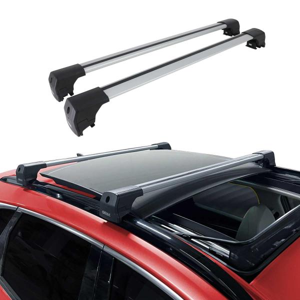 商品名:  OMAC Roof Rack Cross Bars for Maserati Levante 2017-2024 Lockable 165Lbs Aluminium Silver 2Pcs fits Flush Rails Ca...