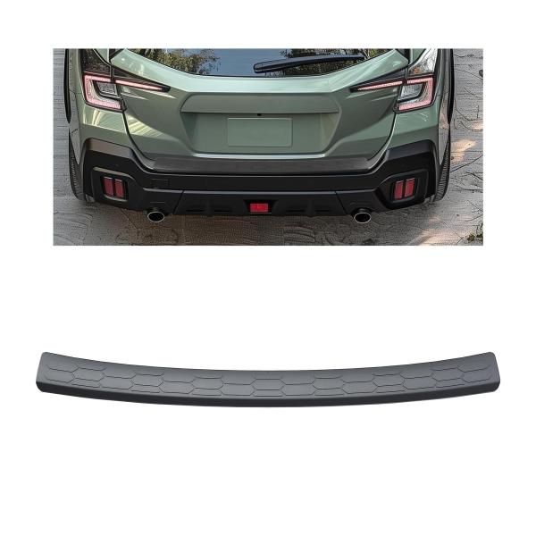 商品名: KUAFUリアバンパープロテクターガードアクセサリー 2018-2023 スバル Crosstrek E771SFL100に対応 トリムカバー 傷 リアバンパー トップステップパッド 耐性 トランクドア エントリーガード ブラック...