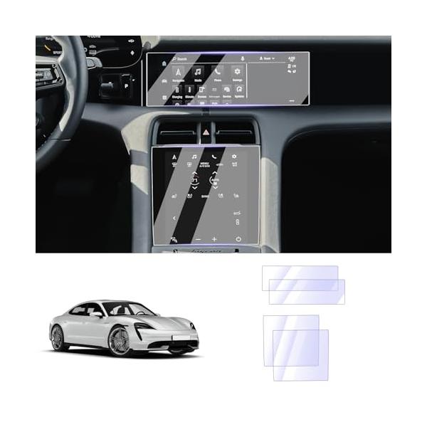 商品名:  LUWU Porsche Taycan Screen Protector, Front Climate Screen Protector, TPU Plastic Anti-Scratch Touchscreen Protect...