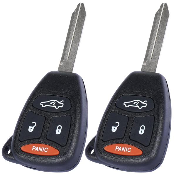 商品名: TOP-VIGOR 2個 315MHz KOBDT04A キーレスエントリーリモートカーキーフォブ スマートチップ内蔵 4ボタンカーキーフォブ交換用 Chrysler 300 Aspen ダッジアベンジャーチャージャー用 ジープグ...