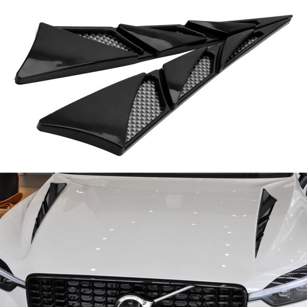 商品名:  Sodcay 2 PCS Car Modification Side Air Vent, Shark Gills for Hood Scoop, Blackブランド: Sodcay高さ: 32.7914cm横幅: 11.6078...