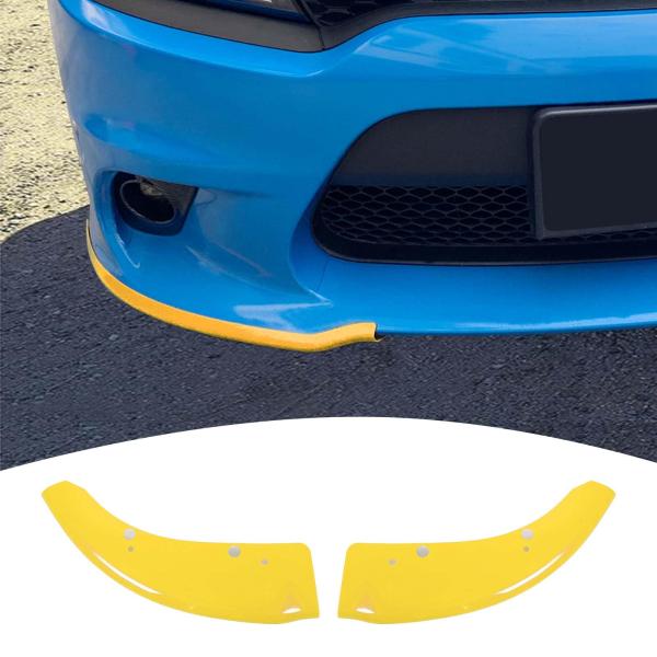 商品名: PDKLIN フロントバンパーリップスプリッタープロテクター Dodge Charger SRT Hellcat 2015-2023に対応 イエロー PDKLIN for Charger Front Bumper Lip Spli...