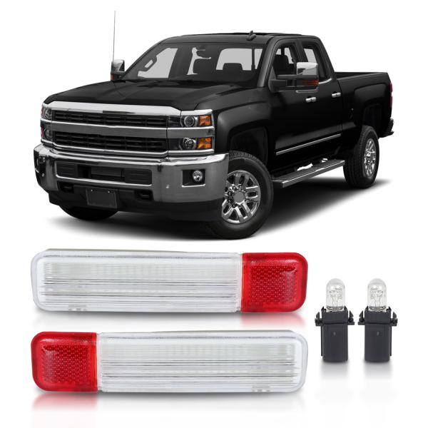 商品名: labwork ドアリフレクターライトパネル 交換用 2個 シボレー シルバラード タホ サバーバン シエラ フロント L+R 15021517 15021518 labwork 2PCS Door Reflector Light...