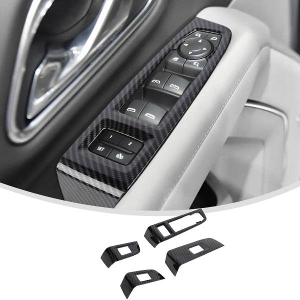 商品名: Linskip パワーウィンドウスイッチトリム 2021 2022 2023 2024 シボレー サバーバン タホ &amp; 2021-2023 GMC ユーコンに対応 パワーウィンドウスイッチベゼルカバー サバーバンアクセサリ...