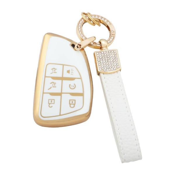 商品名:  1797 6 Button Key Fob Cover fits for Chevy Chevrolet Tahoe Suburban GMC Yukon 1500 Accessories 2021-2023 Keychain ...